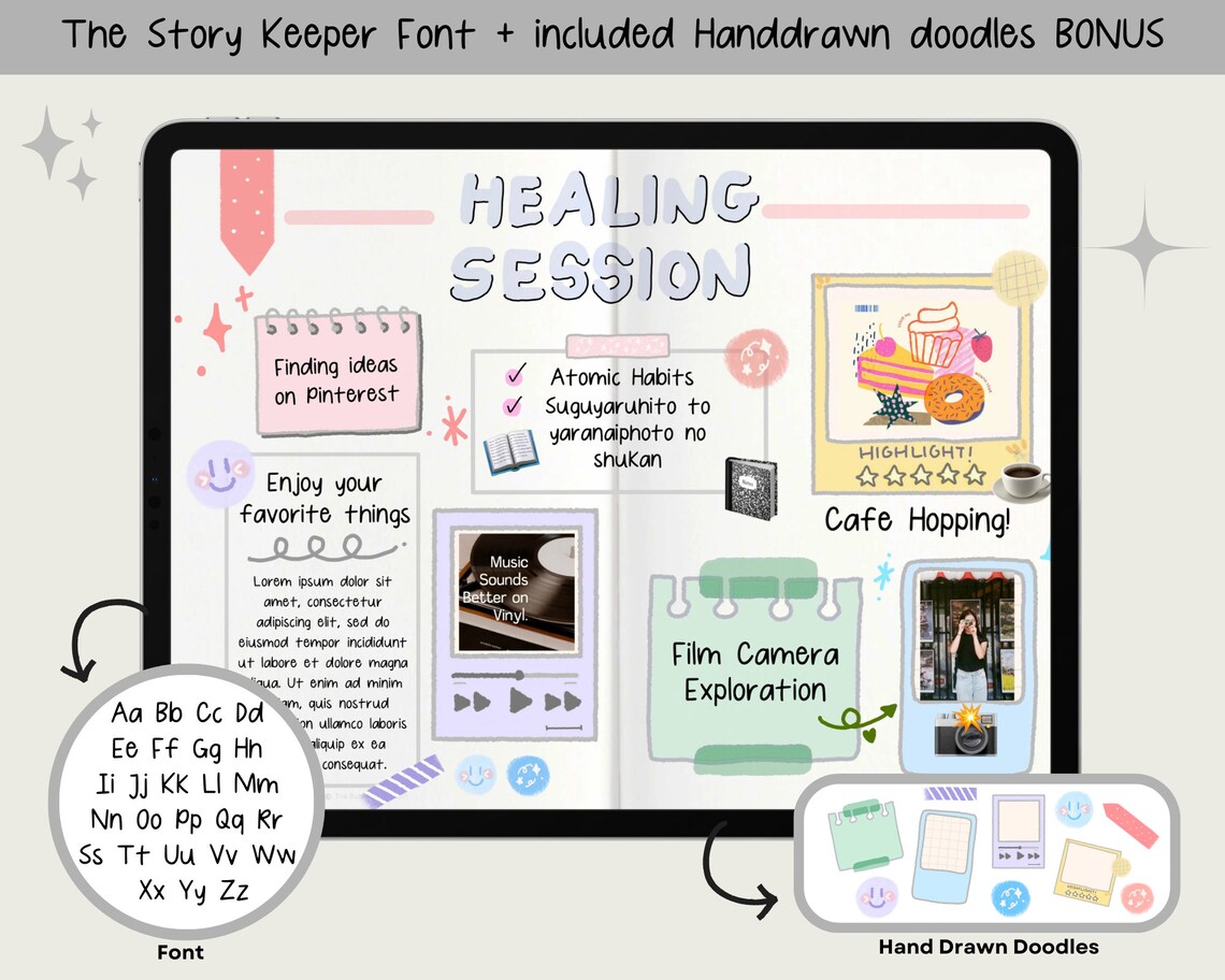 Cute Neat Handwritten Font Goodnotes Handwriting Digital Font for ...