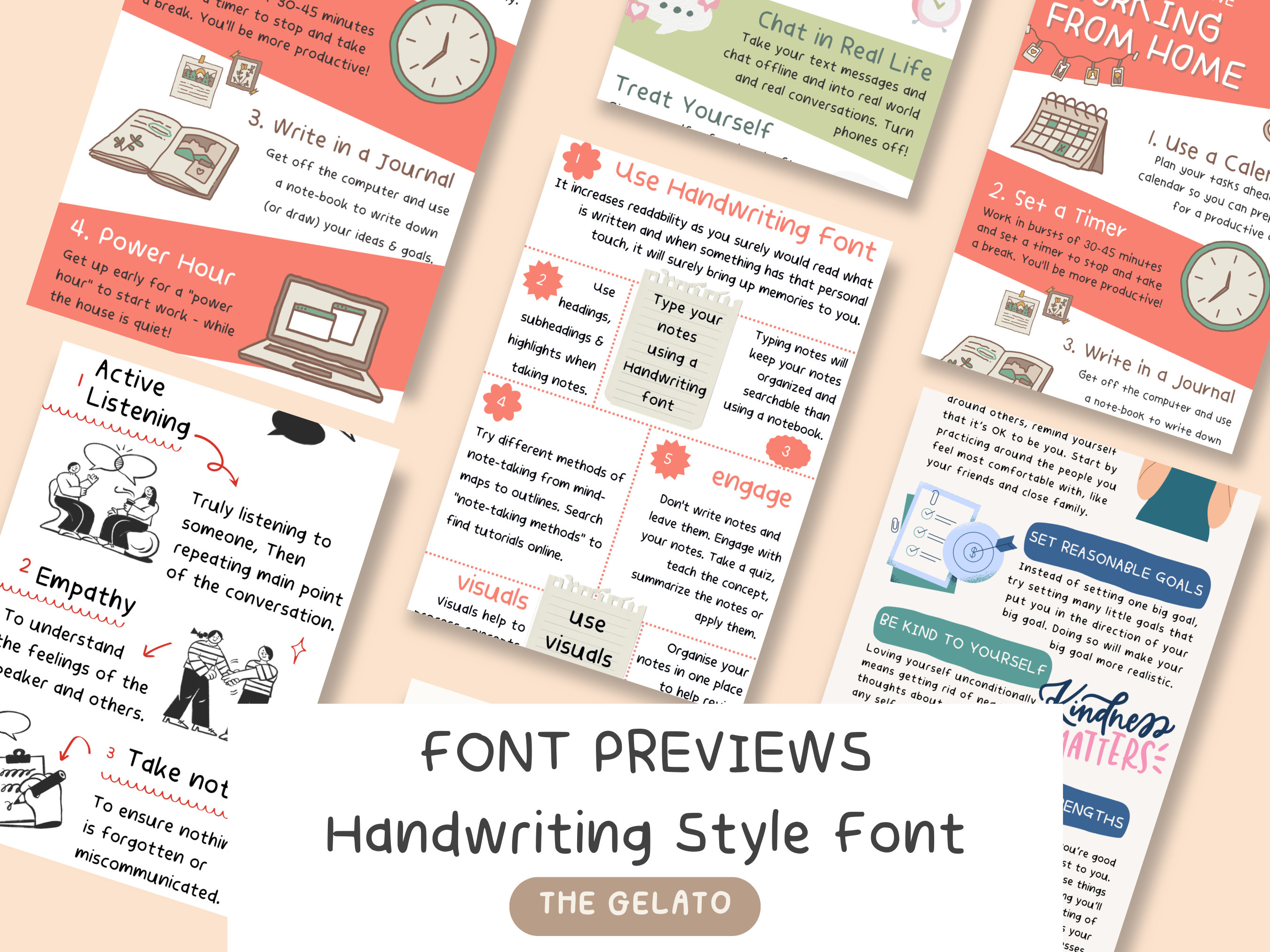 Aesthetic Student Note Font for Digital Planner and Note - Etsy