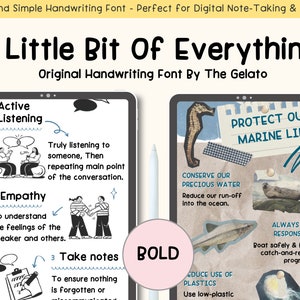 Clean Handwriting Font Goodnotes Handwritten Font Digital Planner Font ...