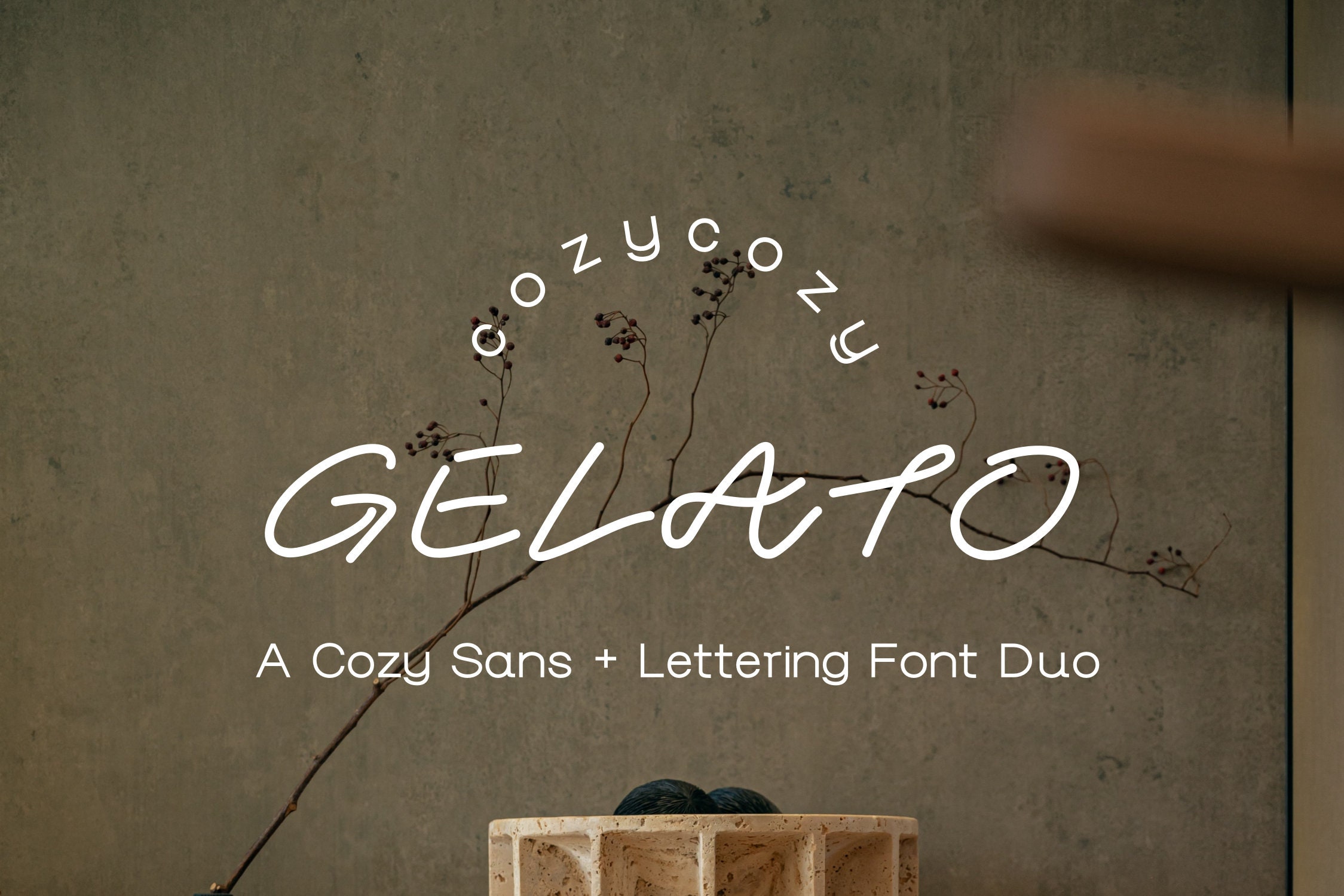 Cozy Font Duo Handwritten Font Bundle Handlettering and Sans Serif Font ...