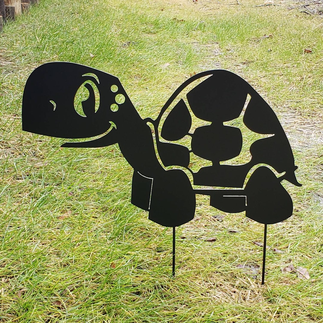 Turtle Garden Decor // Yard Pick // Outdoor Decorations - Etsy