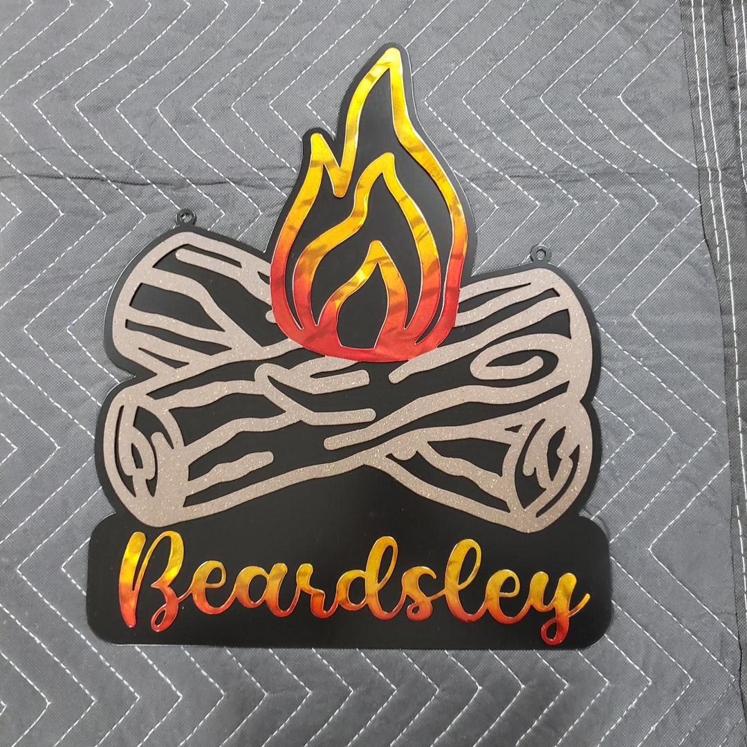 Custom Campfire// Wall Art // Metal Sign Decor - Etsy