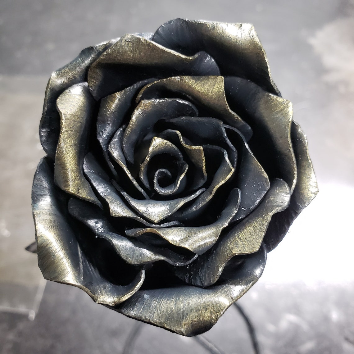 Metal Rose // DIY Metal Rose Kit // DIY Welding Kit // Stem - Etsy