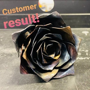 DIY Metal Rose // Metal Rose Kit // DIY Welding Kit // Stem Included ...