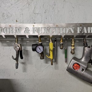 Air Tool Hanger // Wall Rack // Garage Organization // Air Tools // Air ...