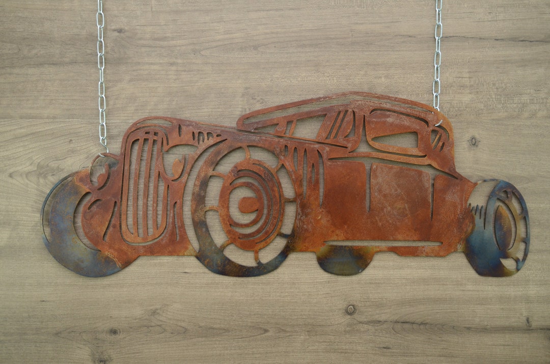 Rat Rod // Wall Art // Metal Sign Decor - Etsy
