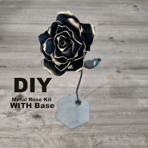DIY Metal Rose // Metal Rose Kit // DIY Welding Kit // Stem Included ...