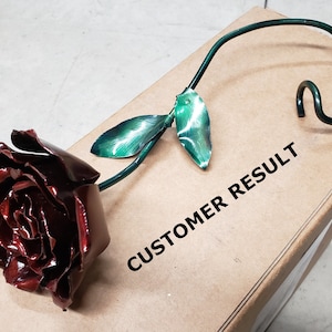 DIY Metal Rose // Metal Rose Kit // DIY Welding Kit // Stem Included ...