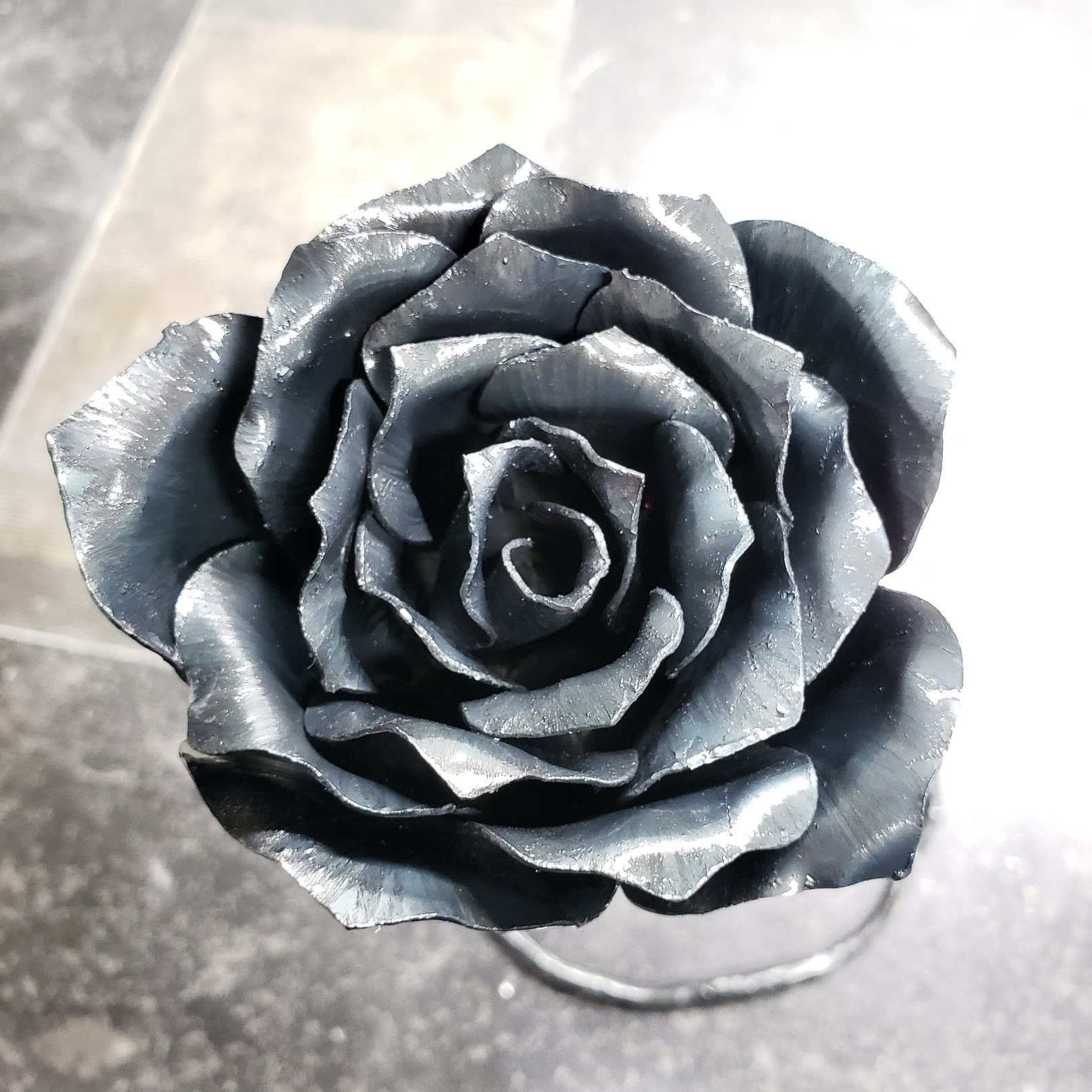 Metal Rose // DIY Metal Rose Kit // DIY Welding Kit // Stem - Etsy