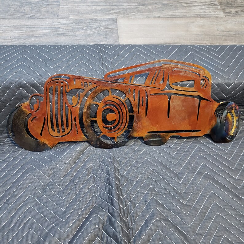 Rat Rod // Wall Art // Metal Sign Decor | Etsy