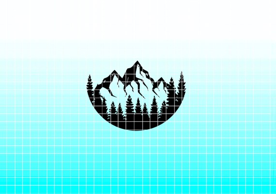 Mountain Decal | Etsy