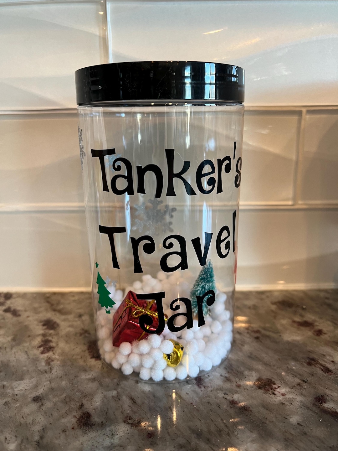 Elf Travel Jar, Plastic Container for Safe Travels, Christmas, Elf ...