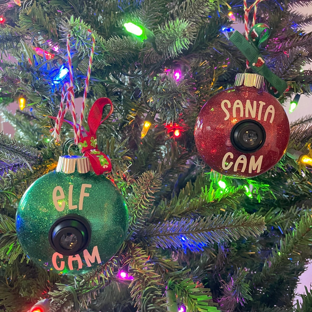 Santa Cam, Elf Cam, Christmas Ornament, Shatter Proof, Gifts for Kids ...