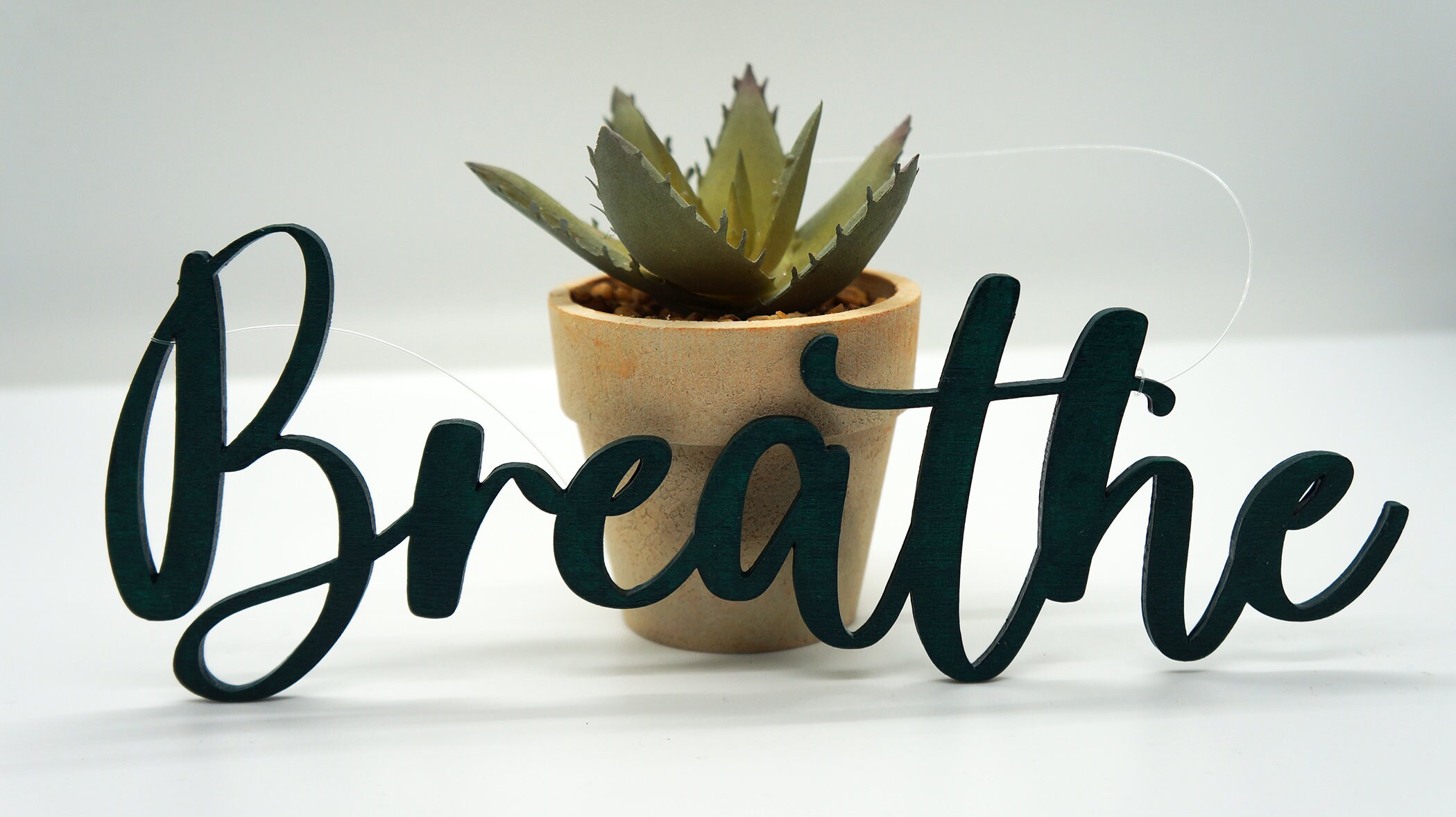 Breathe Sign, Breathe Ornament Laser Cut Wood Art - Etsy