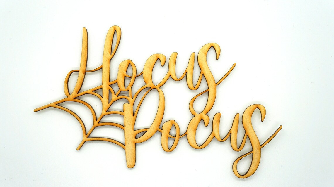 Hocus Pocus Sign Halloween Hanging Decoration Laser Cut | Etsy