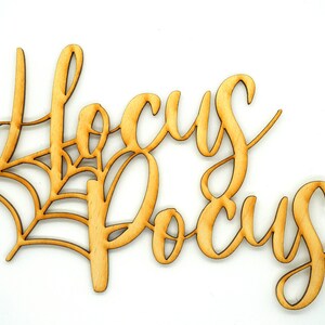 Hocus Pocus Sign, Halloween Hanging Decoration - Laser Cut Wood Sign ...