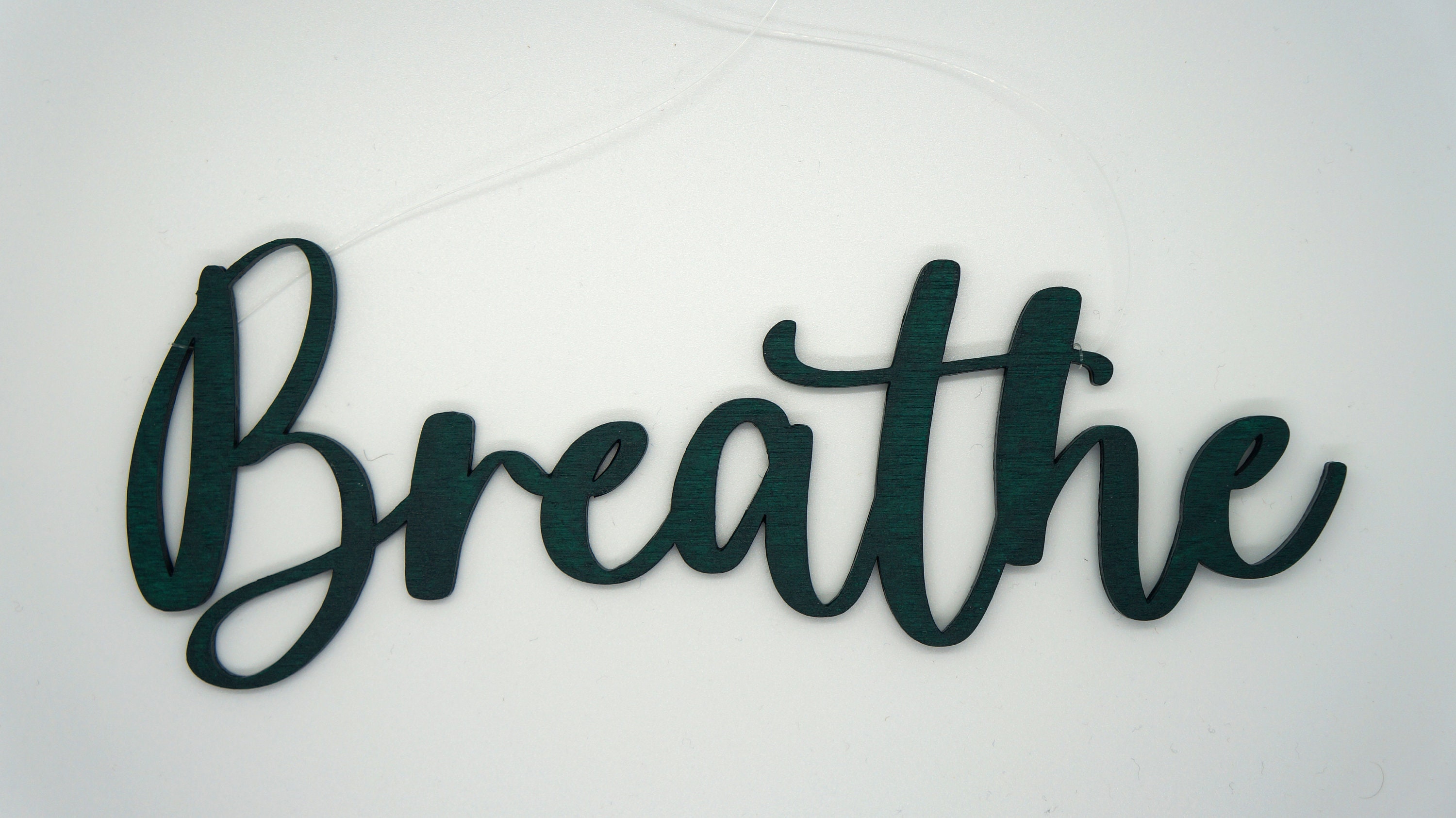 Breathe Sign, Breathe Ornament Laser Cut Wood Art - Etsy