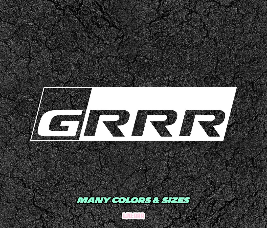 Sticker Toyota GRRR Gazoo Racing Team - Pare-chocs et vitres de voiture ...