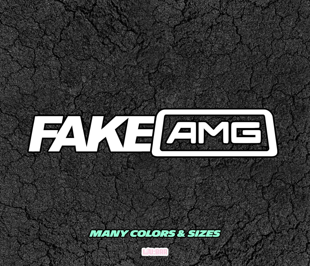 Fake AMG Decal - Car Bumper/window Sticker - Various Sizes & Colors - Etsy