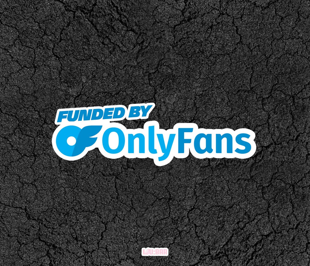 Funded by Only Fans (new Logo) - Fun Car Window or Bumper Sticker - Etsy