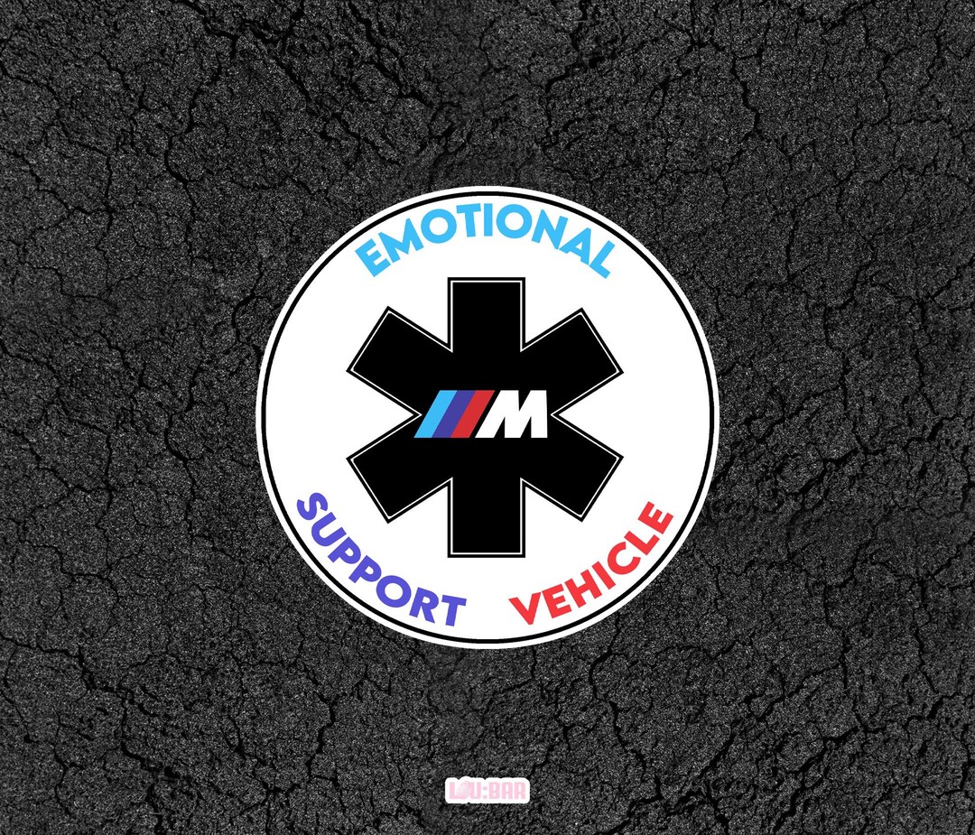 BMW M Motorsport Emotional Support Vehicle - Fun Car Automotive Laptop ...