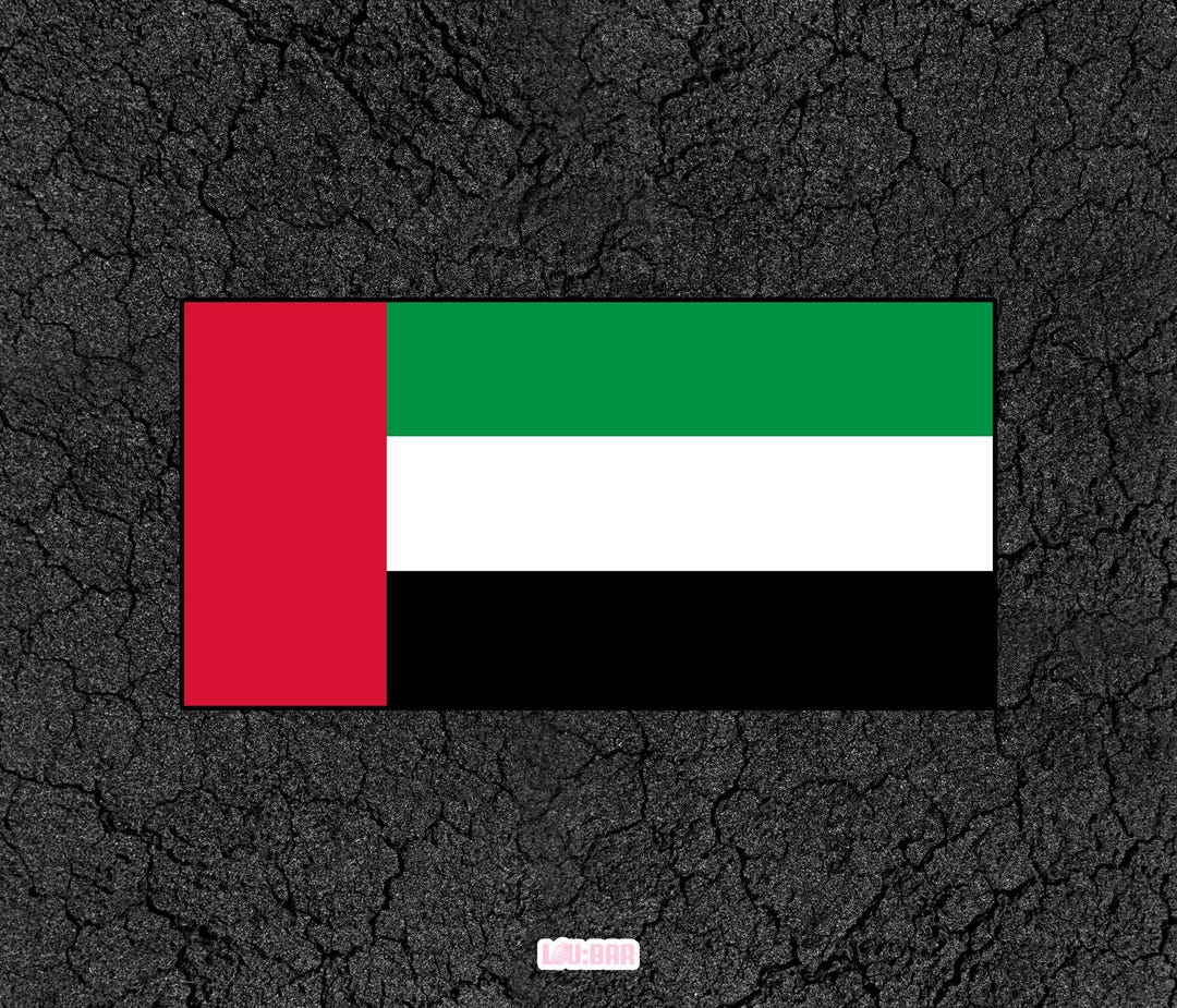 Flag Sticker UAE United Arab Emirates - Car Sticker for Bumper, Windows ...