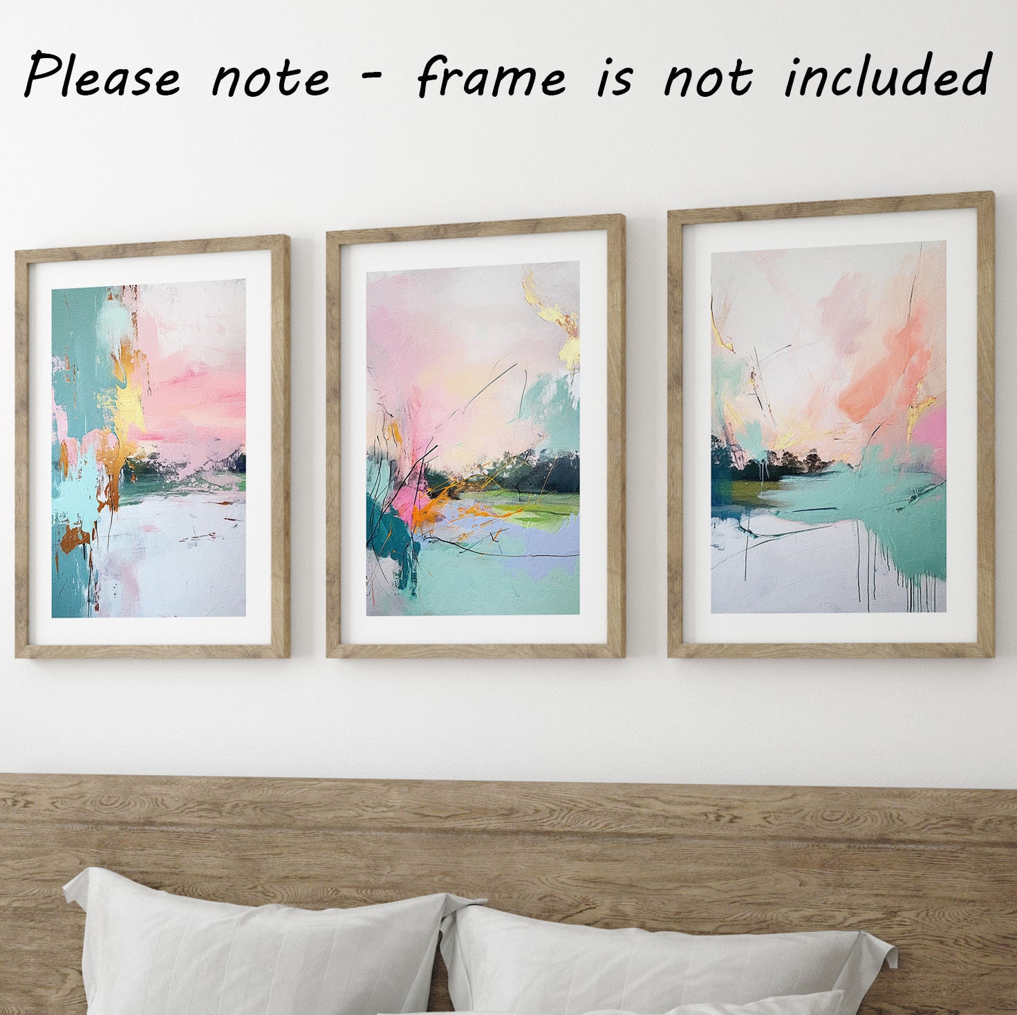Abstract Sunrise Prints Set: Modern Wall Art, Sunset Tones - Etsy UK