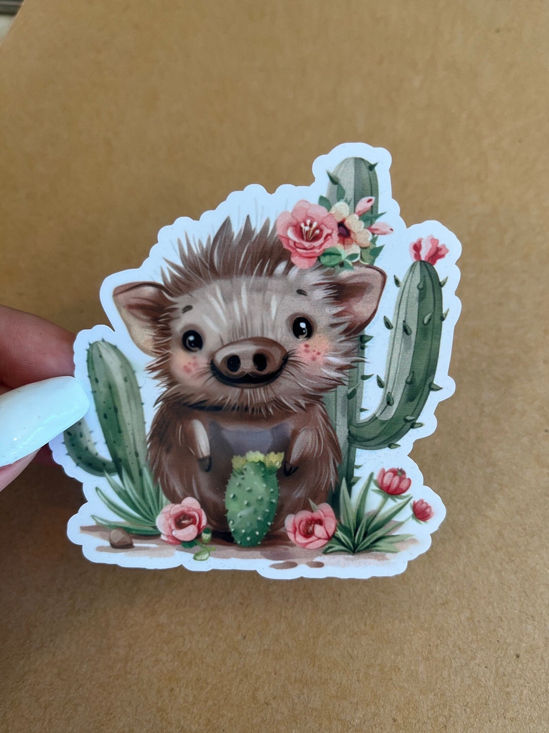 Javalina Sticker: Sonoran Desert Blooms, Water Resistant - Etsy