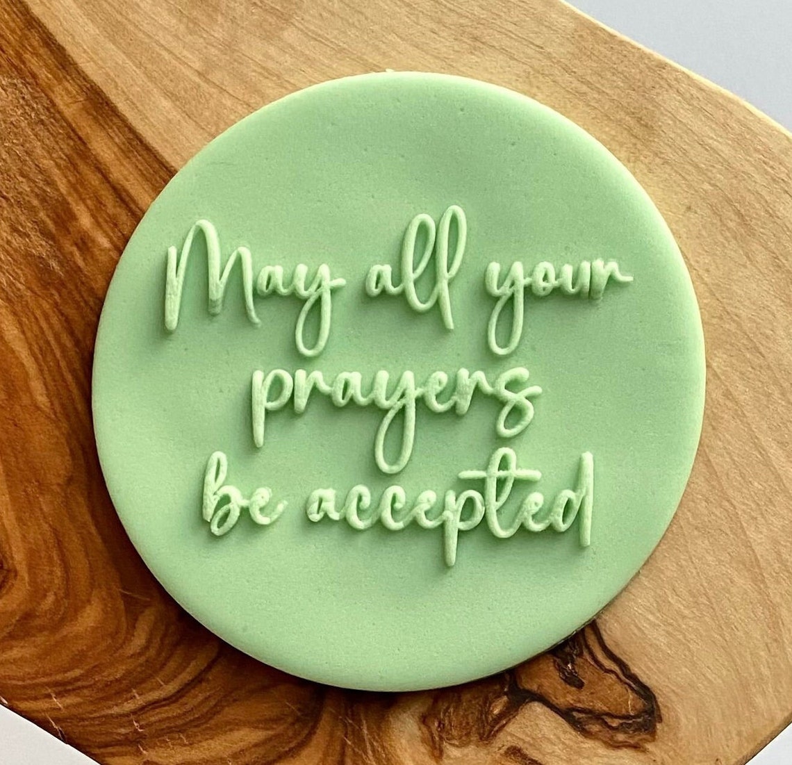 Ramadan Cookie Embosser Stamp. May All Your Prayers Be Accepted ...