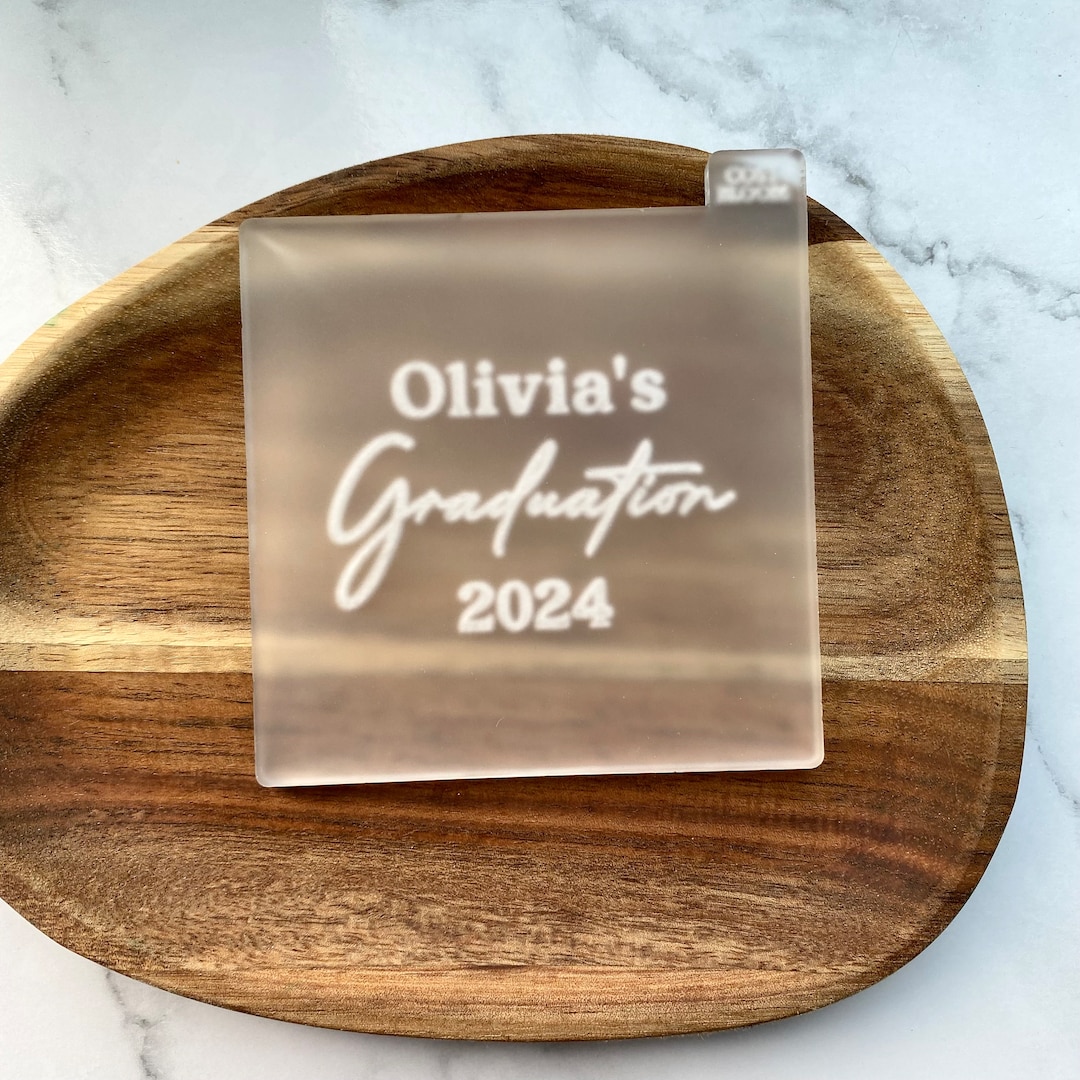 Custom Name Graduation Cookie Embosser Stamp. Gradution Stamp. Fondant ...