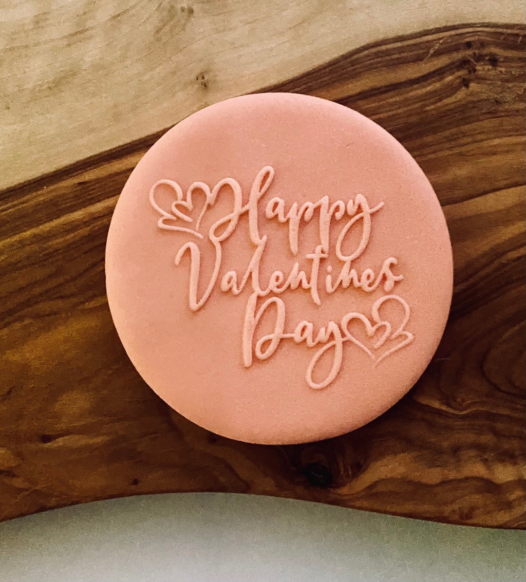 Happy Valentine’s Day Outbosser Stamp. Valentines Day Cookie Stamp ...