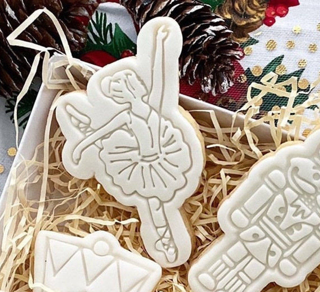 Christmas Nutcracker Ballerina Cookie Stamp and Cutter. Icing Fondant ...
