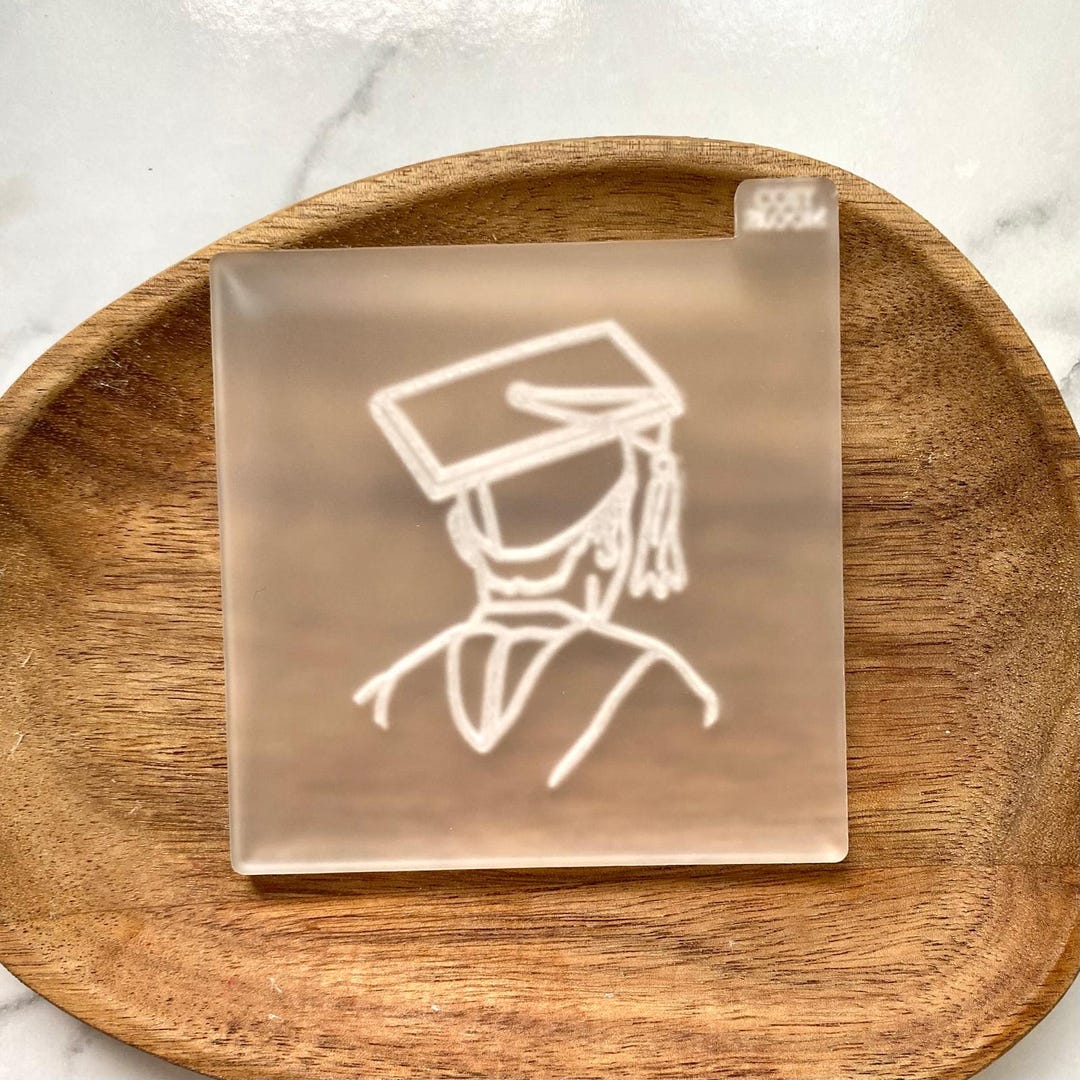 Graduation Boy Cookie Embosser Stamp. Graduation Fondant Embosser Stamp ...