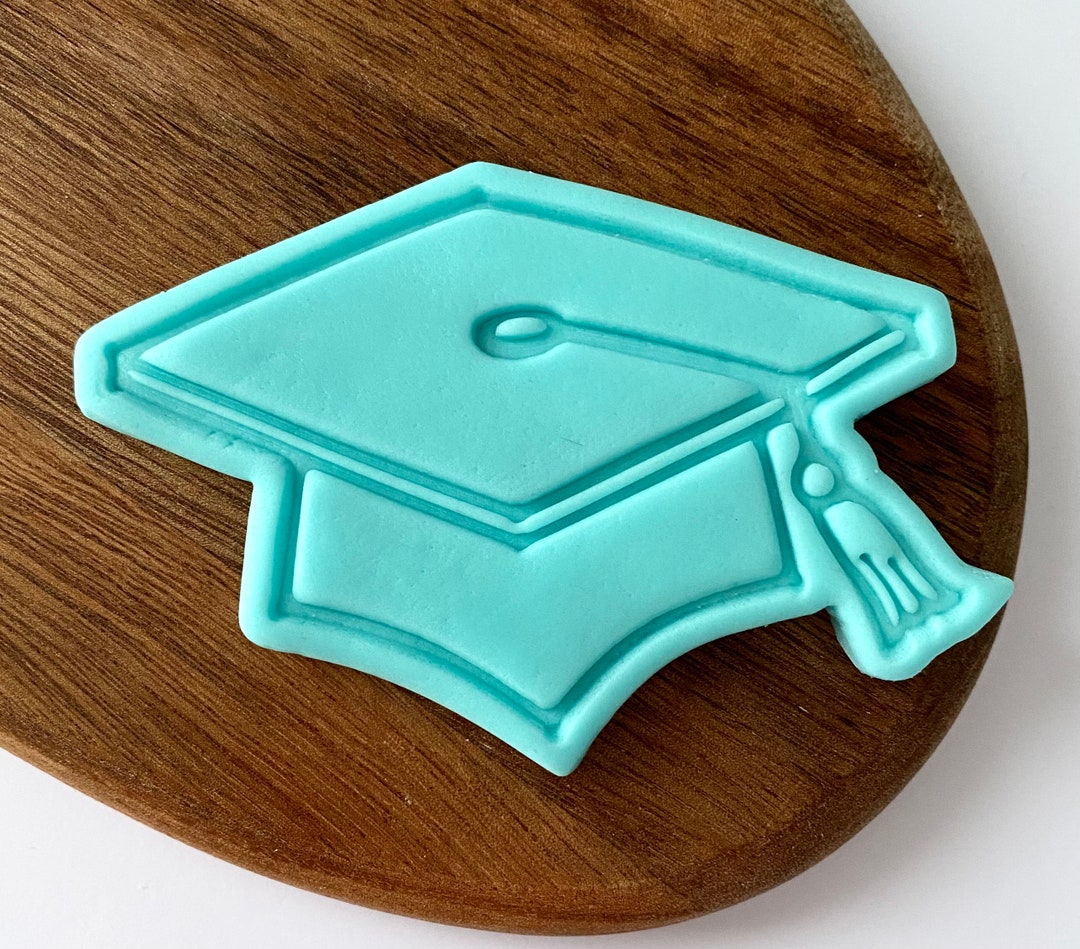 Graduation Hat Cookie Stamp Fondant & Biscuit Embosser Graduation Cap ...