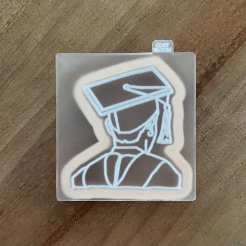Graduation Boy Cookie Cutter and Stamp. Graduation Biscuit - Etsy
