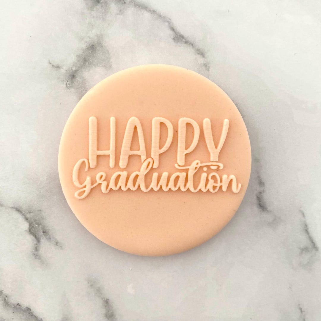 Happy Graduation Cookie Popup Stamp. Graduation Fondant Embosser Stamp ...