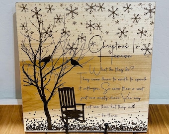 Christmas in Heaven Print, Printable PDF Poem You Print and Frame ...