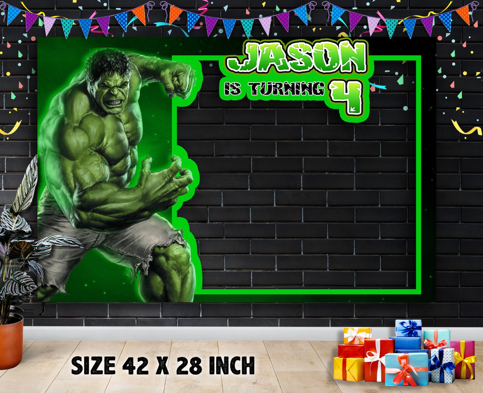 Hulk Hulk Photo Booth Frame Hulk Birthday Party Hulk | Etsy