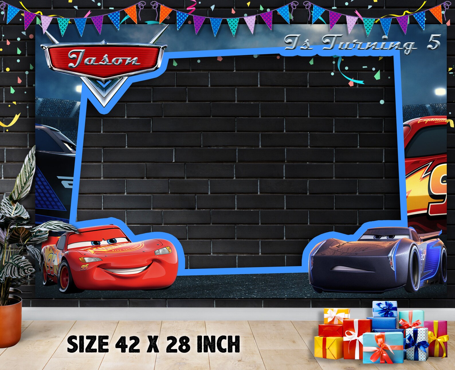 Cars Cars Photo Booth Frame Cars Birthday Party Cars | Etsy