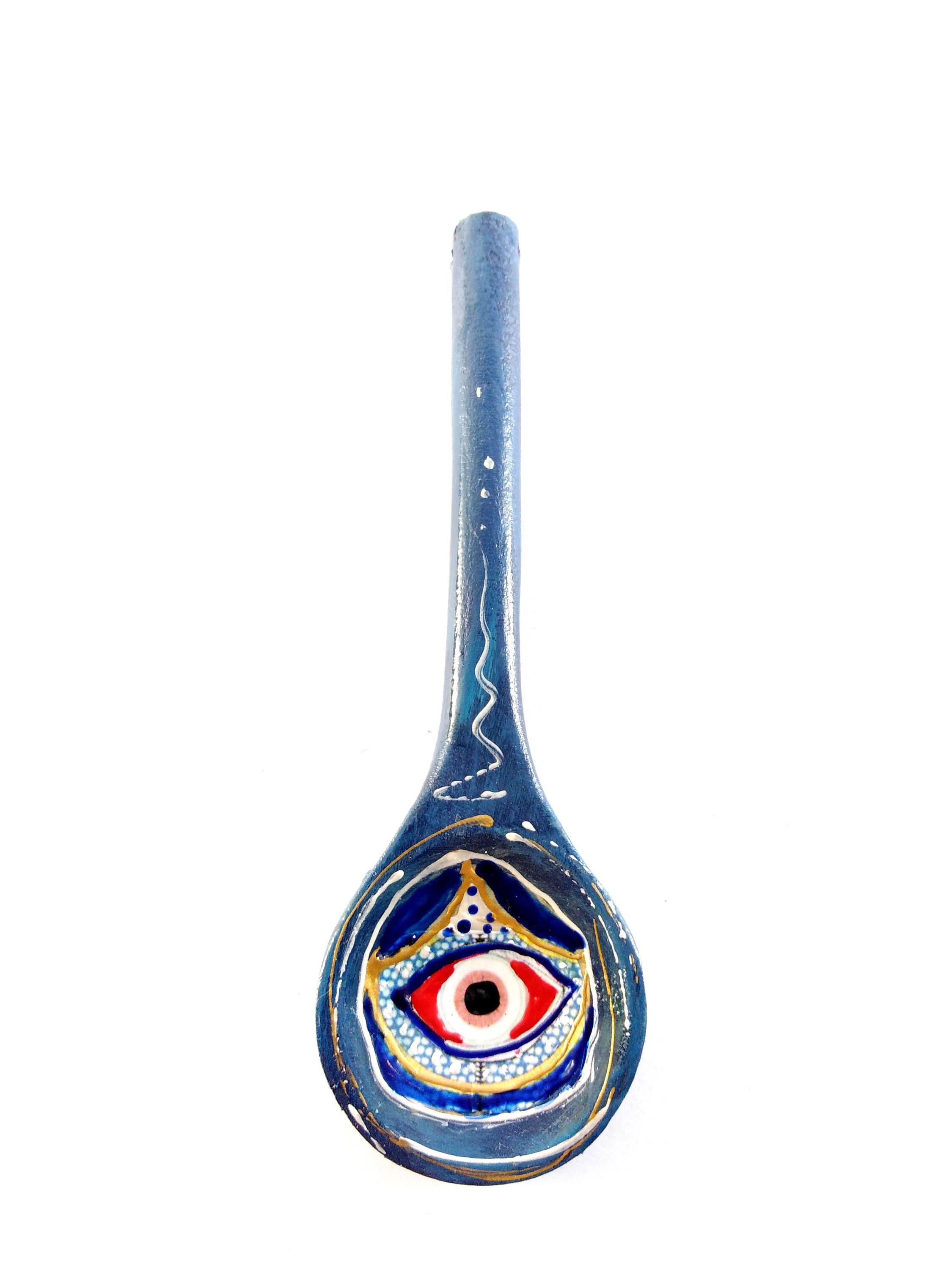 Wooden spoon magnet Fridge evil eye magnet Wooden evil eye | Etsy