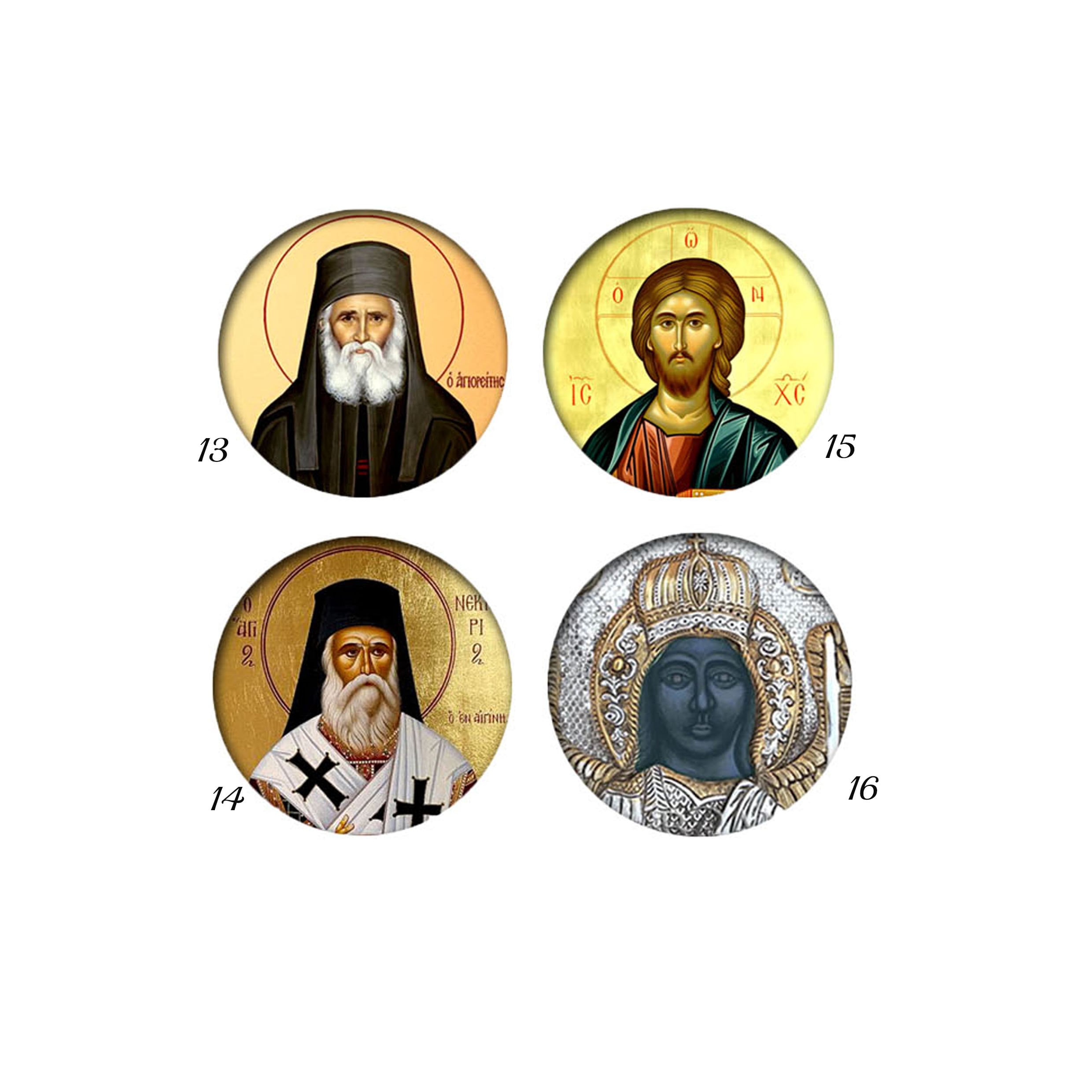 Personalized Wooden Religious Keychain Two-sided Keyring Greek Orthodox ...