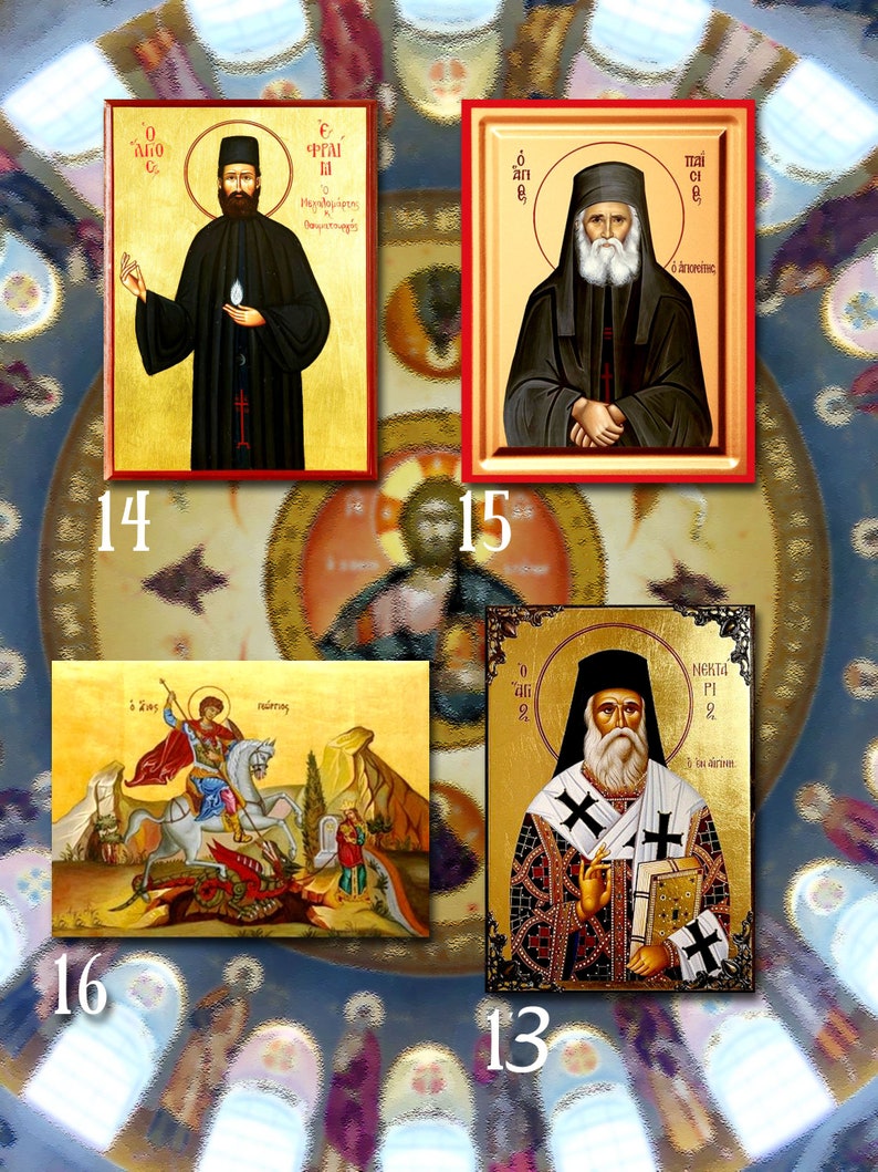 Custom Wooden Parallelogram Fridge Magnet Greek Orthodox Car Accessory ...