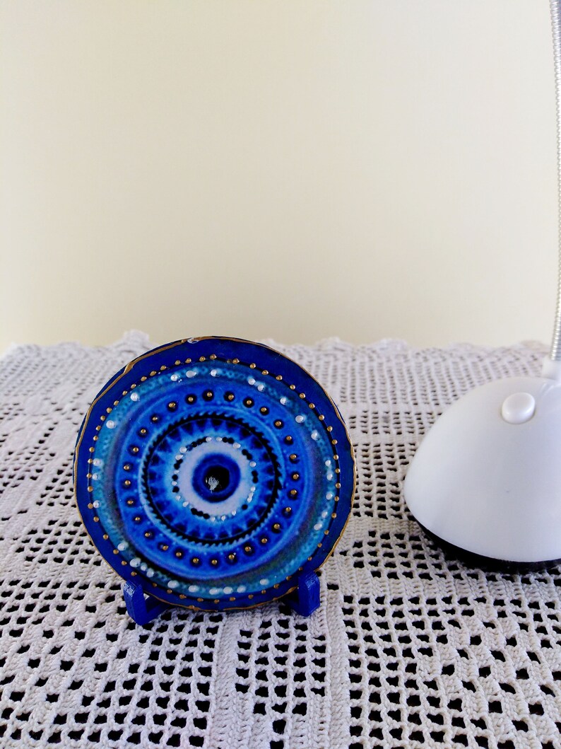 Table Ornament With Evil Eye Wooden Evil Eye Talisman Evil Eye | Etsy