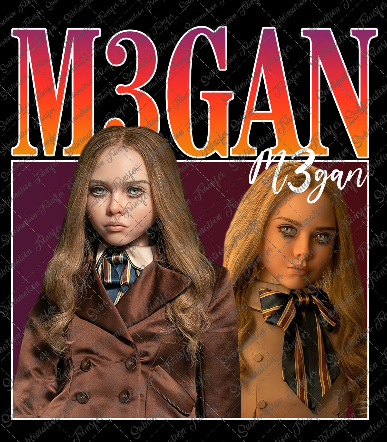 Retro M3gan PNG Vintage M3gan Movie PNG Horror Movie PNG - Etsy
