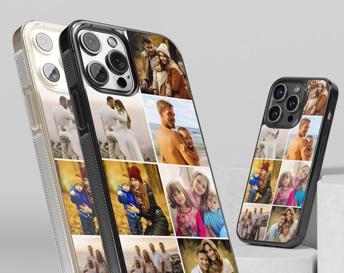 PERSONALISED Phone Case Photo Case Hard Plastic Custom Cover for Apple ...