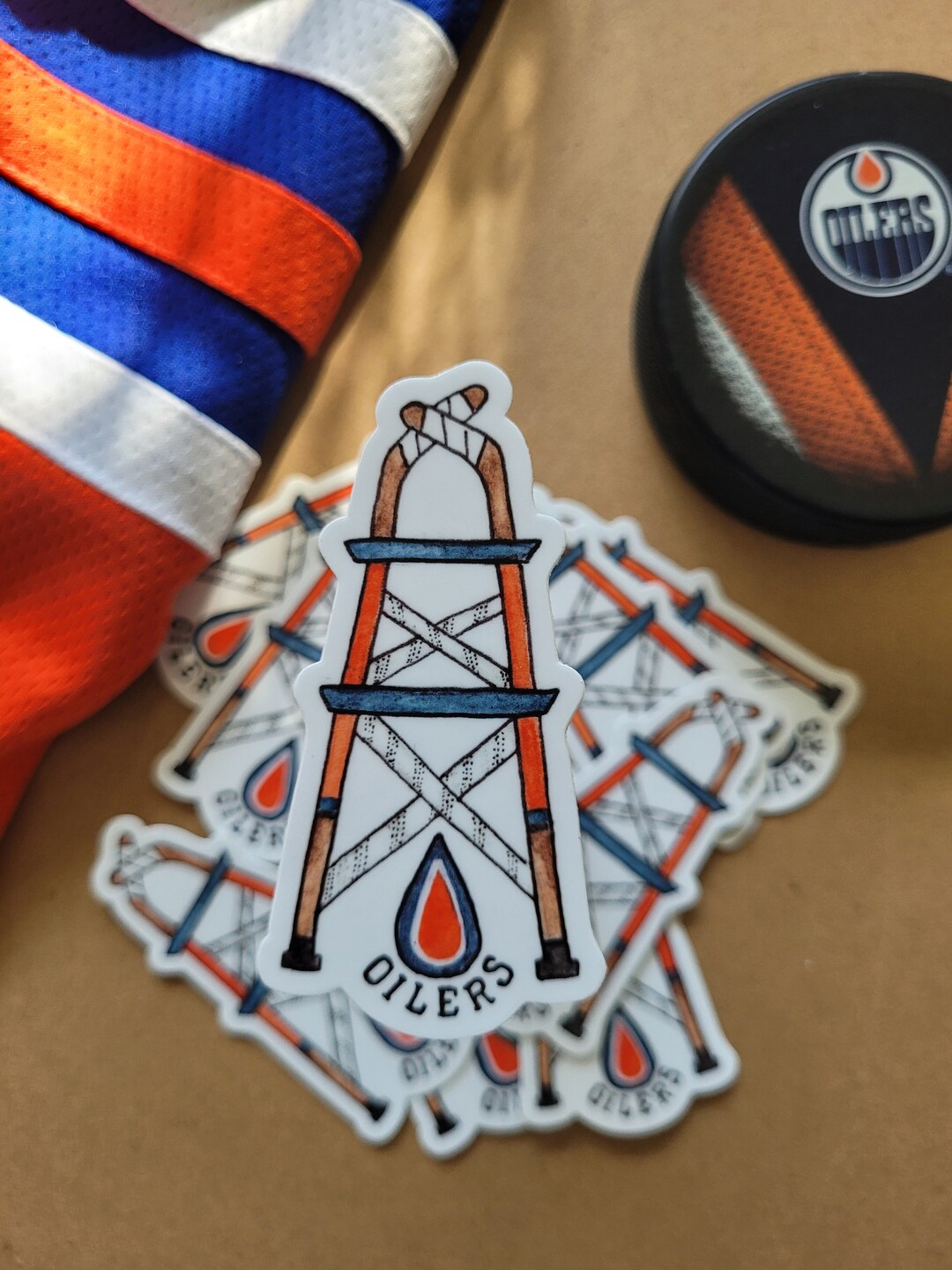 Edmonton Oilers Sticker | Oilers Sticker | Hockey Sticker - Etsy