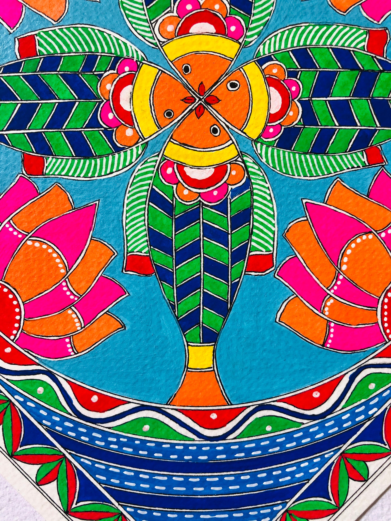 Madhubani Fish - Archival/giclée Print - Etsy