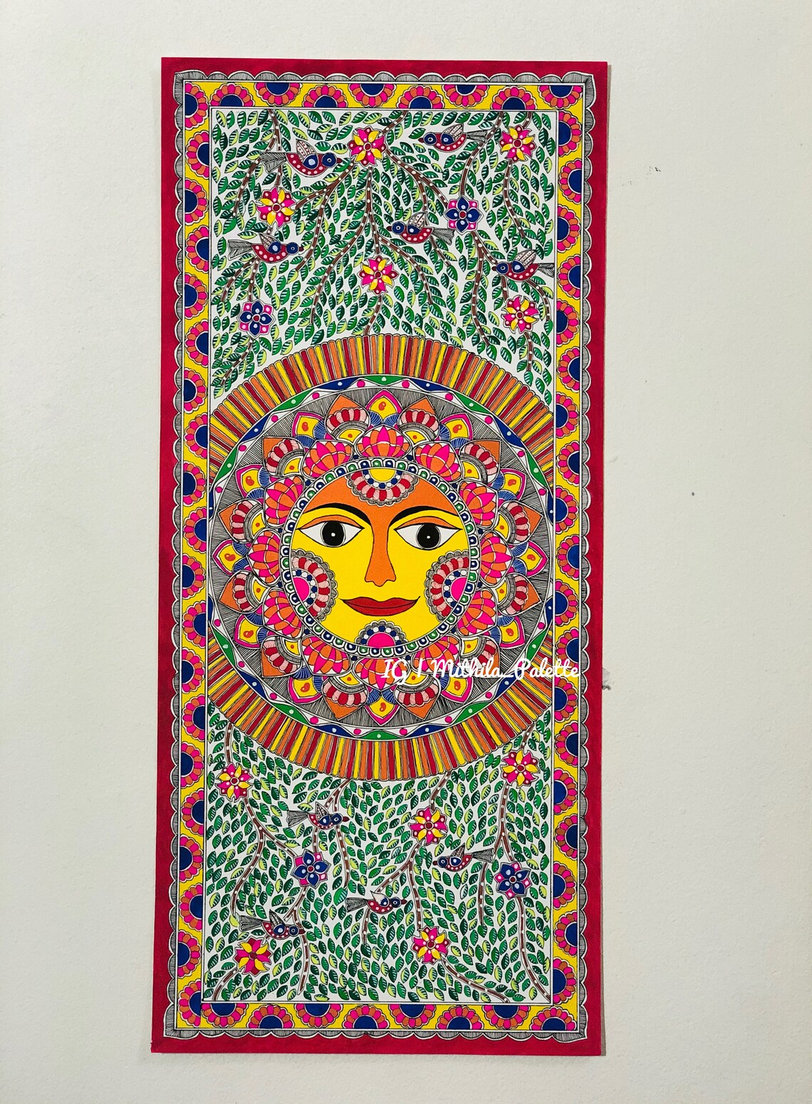 Buy Village Scene-madhubani Painting Archival/giclee Print Online in ...