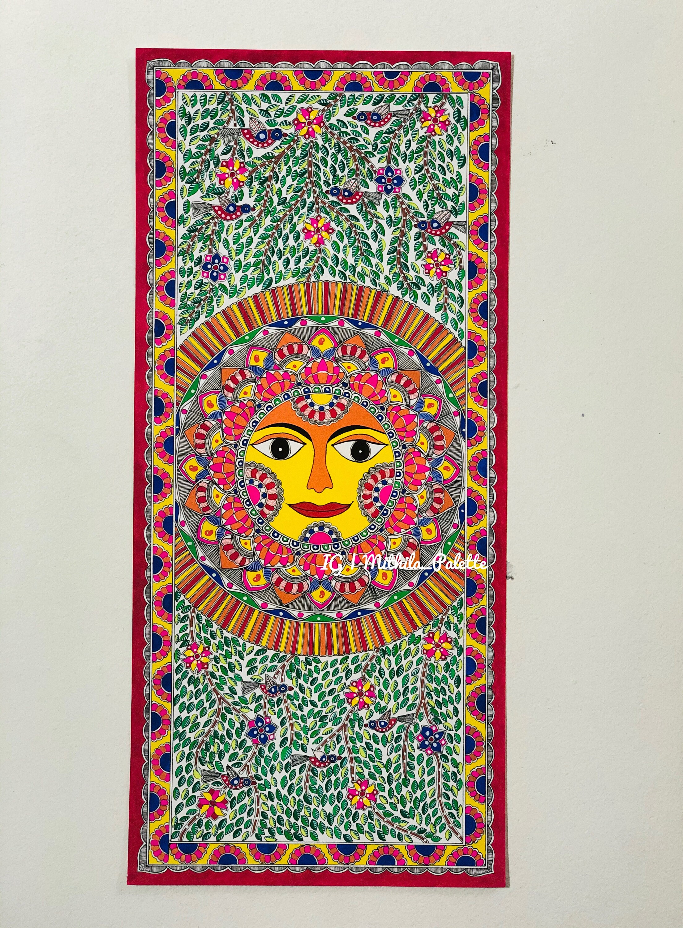Buy Village Scene-madhubani Painting Archival/giclee Print Online in ...