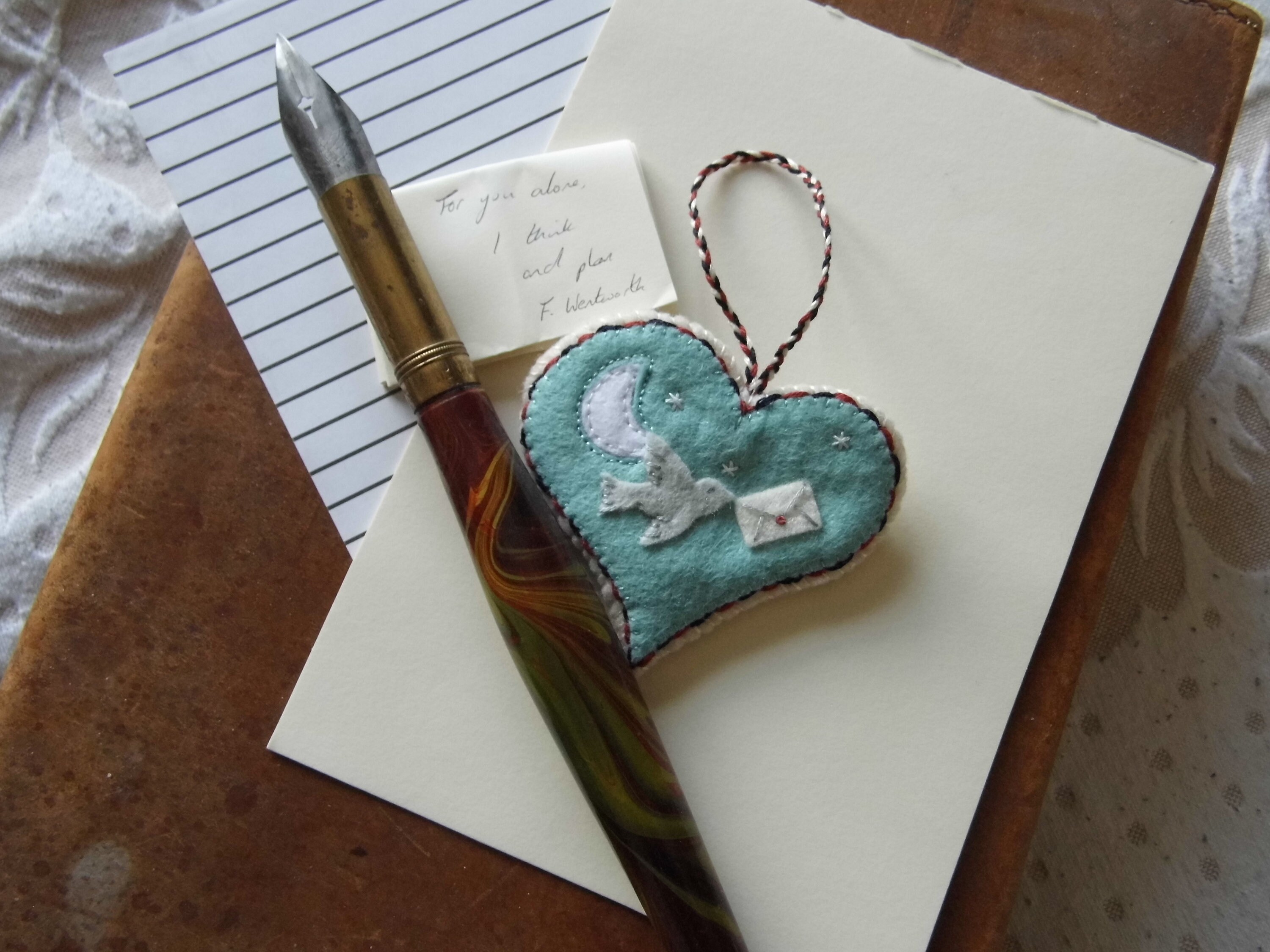 A 'heartfelt Message' PDF Pattern for an Embroidered Felt Envelope ...